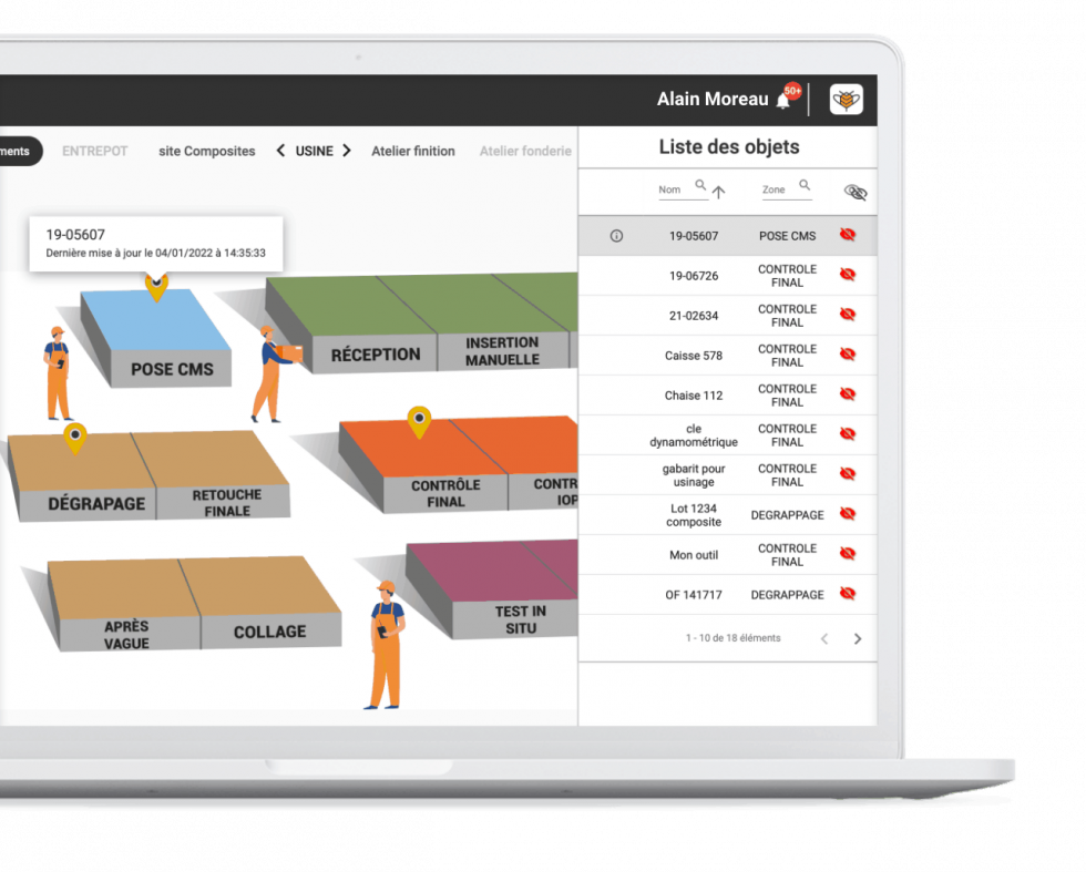 Sigscan : Géolocalisation indoor pour l'industrie